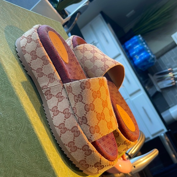Gucci | Shoes | Original Gucci Platform Slides | Poshmark